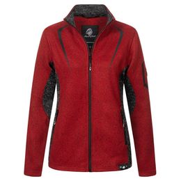 Rock Creek Fleecejacke Damen Gr&ouml;&szlig;e S grau / rot