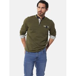 Babista Herren Langarm-Poloshirt "Langarmshirt SAVIRO", gr&uuml;n, Gr. XL, Obermaterial: 100% Baumwolle CO., Shirts