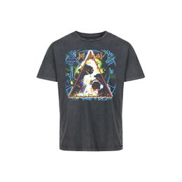 Recovered T-Shirt 'Def Leppard Hysteria' Damen Gr&ouml;&szlig;e L anthrazit