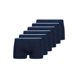 Skiny Herren Boxershorts "Boxershort Pants Cotton Multipack 6P 6er Pack", Gr. M, blau, Obermaterial: 95% Baumwolle CO. 5% Elasthan EL., Unterhosen
