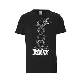 logoshirt Shirt 'Asterix der Gallier - Asterix Skizze' female Black size XS