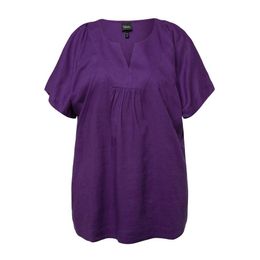 Ulla Popken Tunika Damen Gr&ouml;&szlig;e 4XL/5XL dunkellila