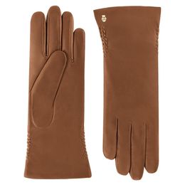 Roeckl Lederhandschuhe 'REGINA' Damen Gr&ouml;&szlig;e M/L camel / braun / cognac / ocker