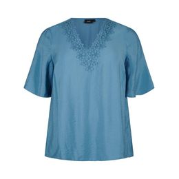 ZIZZI Bluse 'CAILVY' Damen Gr&ouml;&szlig;e 11XL/12XL blau