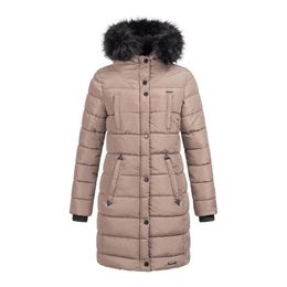 Navahoo Wintermantel Damen Gr&ouml;&szlig;e XS taupe / anthrazit