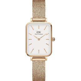 Daniel Wellington Analog Watch 'Quadro Pressed Melrose RG White' female Gold size One Size