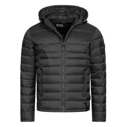 INDICODE JEANS &Uuml;bergangsjacke 'Hampshire' Herren Gr&ouml;&szlig;e S rot / schwarz / wei&szlig;