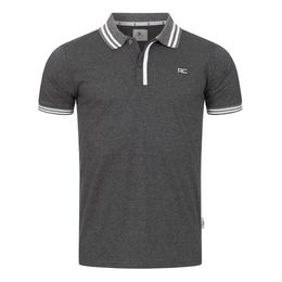 Rock Creek Poloshirt Herren Gr&ouml;&szlig;e L dunkelgrau / wei&szlig;