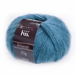Mohairstyle von KKK, Jeansblau, aus Polyacryl