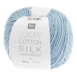 Luxury Cotton Silk Cashmere dk von Rico Design, Taubenblau, aus Baumwolle