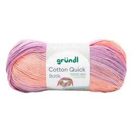 gr&uuml;ndl Cotton Quick Batik von Gr&uuml;ndl, Creme/Rosa/Lila/Flieder, aus Baumwolle