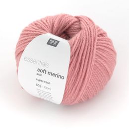 Essentials Soft Merino Aran von Rico Design, Altrosa, aus Schurwolle
