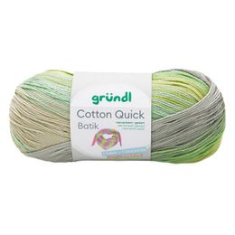 gr&uuml;ndl Cotton Quick Batik von Gr&uuml;ndl, Natur/T&uuml;rkis/Gelb/Gr&uuml;n, aus Baumwolle
