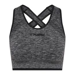 Hummel Sport-BH Damen Gr&ouml;&szlig;e XL graumeliert / schwarz