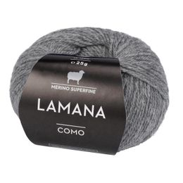 Como von lamana, Silbergrau, aus Schurwolle