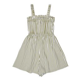 Roxy M&auml;dchen Overall "Playa Baby"oil gr&uuml;n vert moda stripe, Gr. 8, Obermaterial: 100% Viskose., Overalls