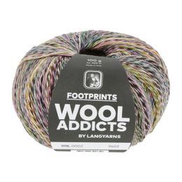 Footprints von WOOLADDICTS by Lang Yarns, Rosa/Gr&uuml;n, aus Baumwolle
