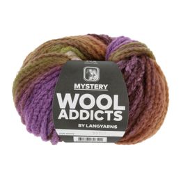 Mystery von WOOLADDICTS by Lang Yarns, Brown/Lilac/Olive, aus Schurwolle