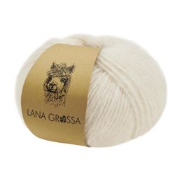 Natural Alpaca Pelo von Lana Grossa, Rohwei&szlig;, aus Baumwolle