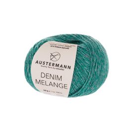 Denim Melange von Austermann , Lagune, aus Baumwolle