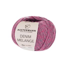 Denim Melange von Austermann , Pink, aus Baumwolle