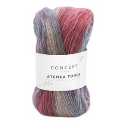 Atenea Tones von Katia, Blau/Minzgr&uuml;n/Rostrot, aus Schurwolle