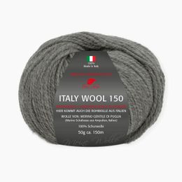 Italy Wool 150 von Pro Lana, Dunkelgrau meliert, aus Schurwolle