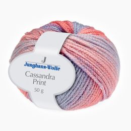 Cassandra Print von Junghans-Wolle, Ros&eacute;/Bleu/Lachs, aus Wolle