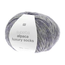 Sockenwolle Superba Alpaca Luxury Socks von Rico Design, Lila, aus Schurwolle