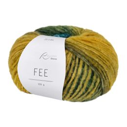 Fee von Rellana Garne, Pistazie/Oliv/Messing/Lila, aus Schurwolle