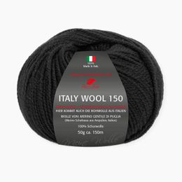 Italy Wool 150 von Pro Lana, Schwarz, aus Schurwolle