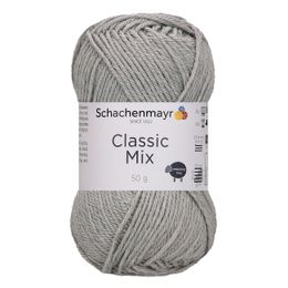 Classic Mix von Schachenmayr, Light Grey meliert, aus Schurwolle