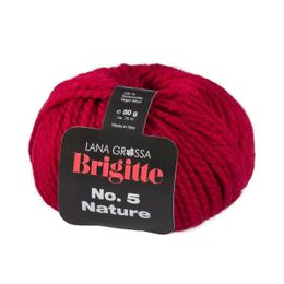 Brigitte No. 5 von Lana Grossa, Blutrot, aus Schurwolle