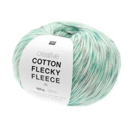 Creative Cotton Flecky Fleece dk von Rico Design, T&uuml;rkis, aus Baumwolle