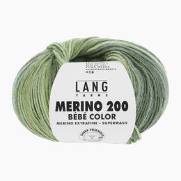 Merino 200 B&eacute;b&eacute; Color von Lang Yarns, Efeu, aus Schurwolle