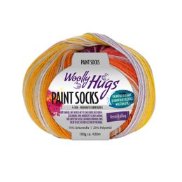 Sockenwolle Paint Socks von Woolly Hugs, Gelb/Orange, aus Schurwolle