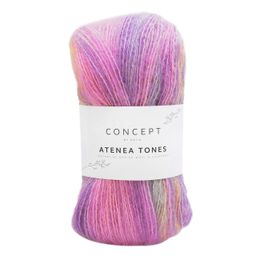 Atenea Tones von Katia, Lila/Wasserblau/Creme, aus Schurwolle