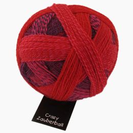 Sockenwolle Zauberball Crazy von Schoppel Wolle, Indisch Rosa, aus Schurwolle