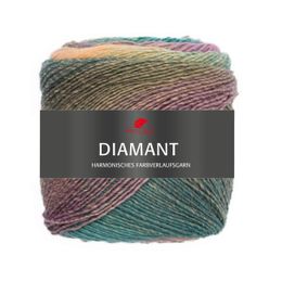 Diamant von Pro Lana, Flieder/Petrol/Vanille, aus Schurwolle