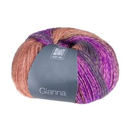 Gianna von Lana Grossa, Violett/Burgund/Flieder/Graublau/Camel, aus Baumwolle