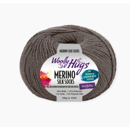Sockenwolle Merino Silk Socks von Woolly Hugs, Holz, aus Wolle