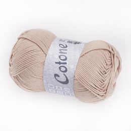 Cotone Uni von Lana Grossa, Beige, aus Baumwolle
