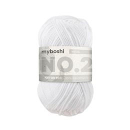 No. 2 von myboshi, Wei&szlig;, aus Baumwolle