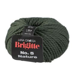 Brigitte No. 5 von Lana Grossa, Moosgr&uuml;n, aus Schurwolle