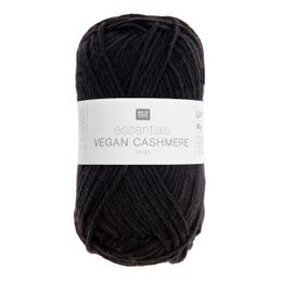 Essentials Vegan Cashmere aran von Rico Design, Schwarz, aus Polyamid