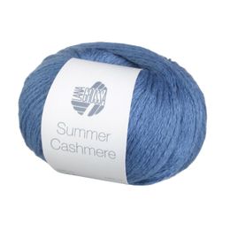 Summer Cashmere von Lana Grossa, Blau, aus Baumwolle