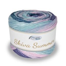 Shiva Summer von Rellana Garne, Puder/Mint/Lila/Petrol, aus Viskose