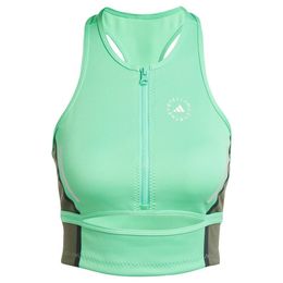 adidas by Stella McCartney Sports Top 'High Neck Crop' female Green size XS