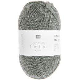 Essentials Fine Fine Merino von Rico Design, Grau Melange, aus Schurwolle