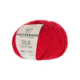 Silk Cotton von Austermann , Rot, aus Baumwolle